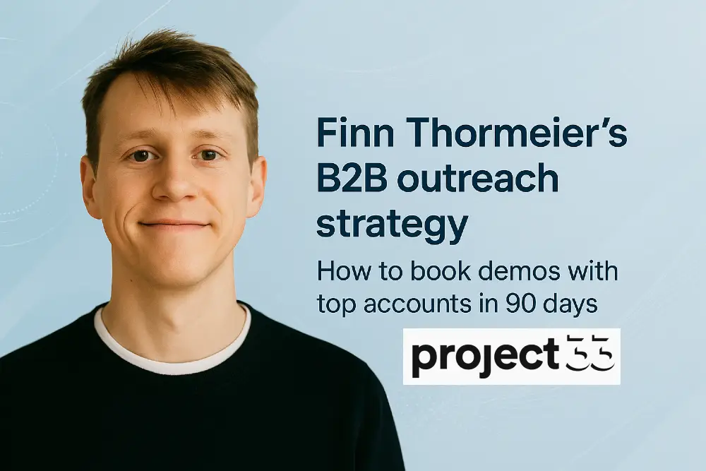 Finn Thormeier's 14-step framework for booking B2B demos