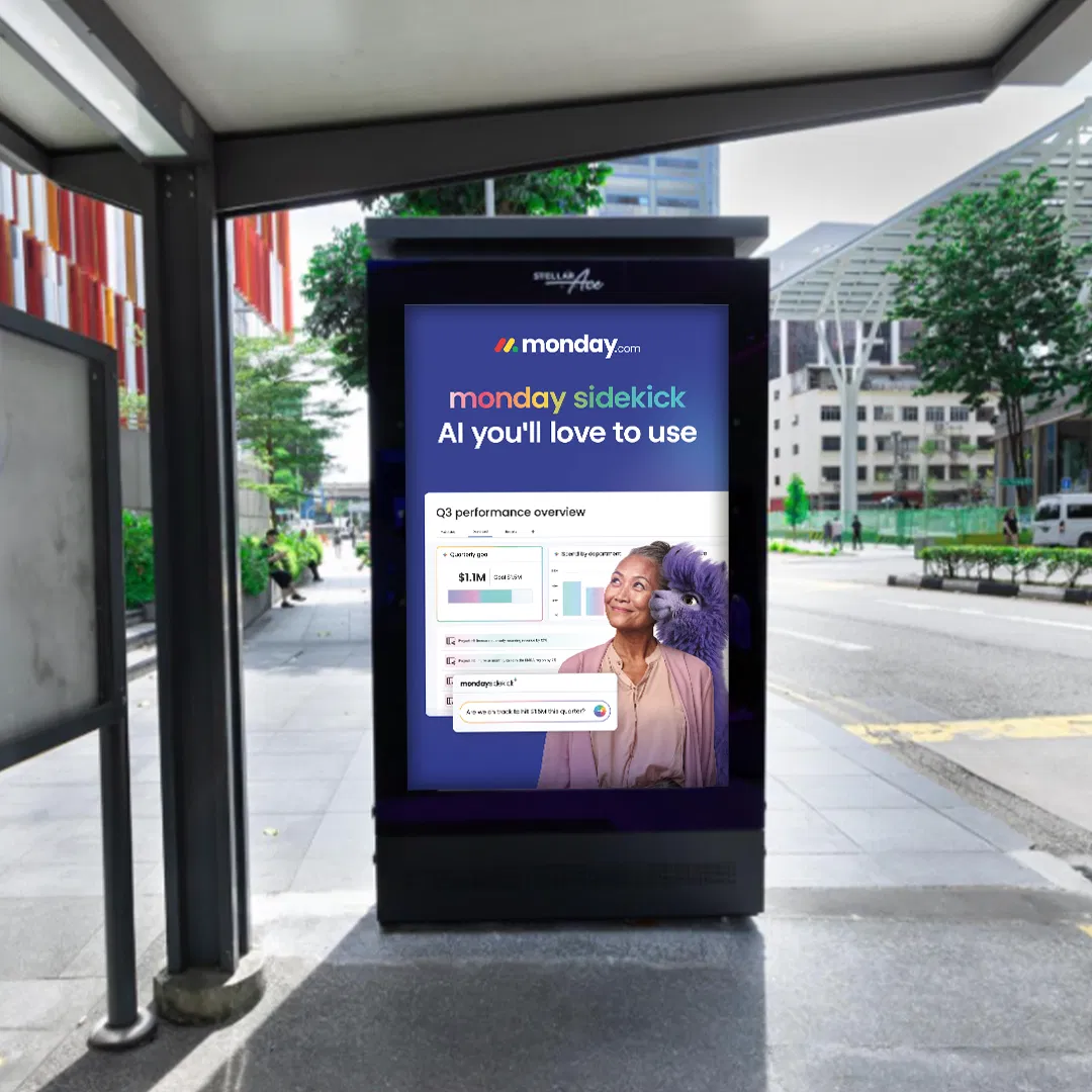 monday.com AI campaign hits Singapore with 360° rollout
