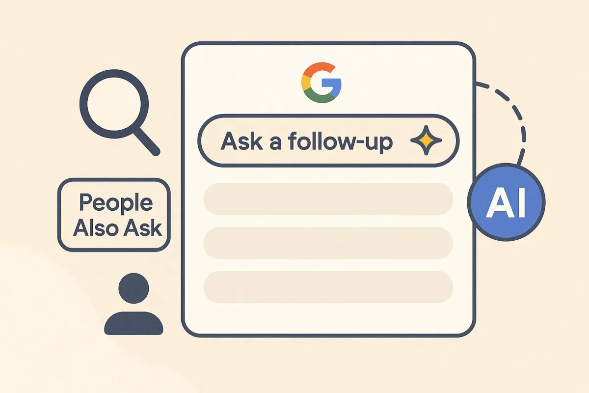 Google tests AI follow-up prompt in Search