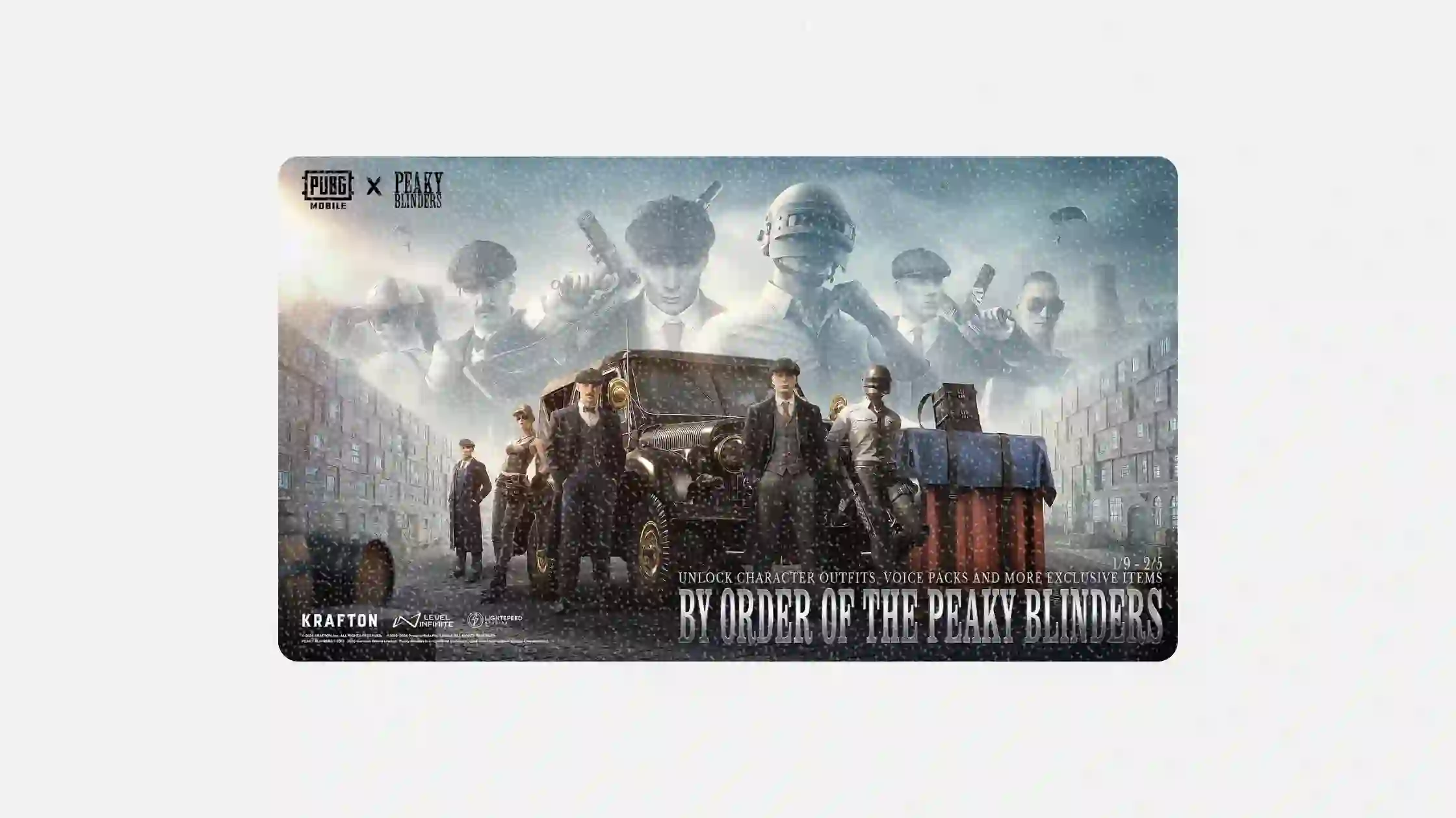 Peaky Blinders takeover in PUBG MOBILE