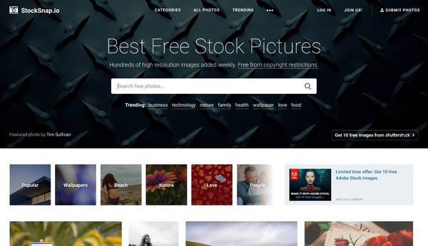 30 sites to find free stock images in 2025